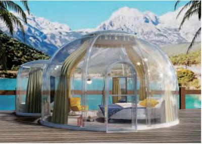 China PC Bubble Panoramic Geodesic Dome Tent with Insulation 360 Degree Transparent 10 Year UV Warranty for sale