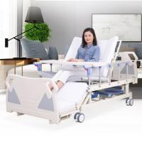 China 4 Castors Electric Hospital Bed with Turn Over Side Rails 200kg Load Capacity 12 Functions for sale