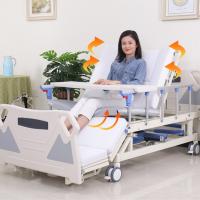 China 4 Castors Electric Hospital Bed with Turn Over Side Rails 200kg Load Capacity 12 Functions for sale