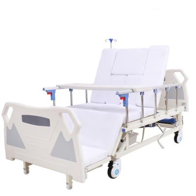 China 4 Castors Electric Hospital Bed with Turn Over Side Rails 200kg Load Capacity 12 Functions for sale