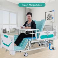 China ABS Guardrails Electric Nursing Hospital Bed 4 Castors 200kg Load 12 Function for sale