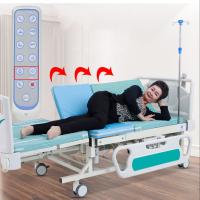 China ABS Guardrails Electric Nursing Hospital Bed 4 Castors 200kg Load 12 Function for sale
