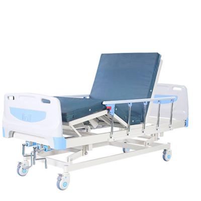China Manual ICU Hospital Bed 3 Function Hand Crank Anti Rust ABS Injection Molding 200kg for sale