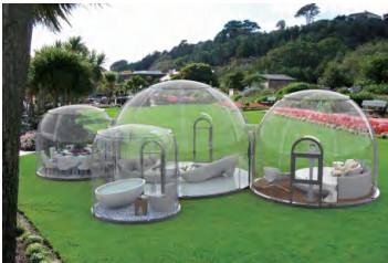 China Panoramic PC Bubble Geodesic Dome Tent 360 Degree Transparent for Ecological Park for sale
