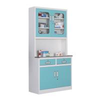 China SS304 Oral Dental Sterile Medical Display Cabinet 1800x900x500mm Electrostatic Spraying for sale