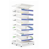 China Steel Pharmacy Medicine Display Racks Single Sided Pull Out for sale