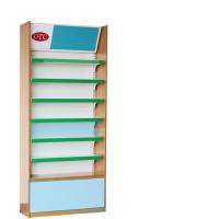China Steel Wood Multifunctional Pharmacy Display Shelves 2200mm Height Medical Shop Racks for sale