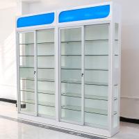 China Aluminum Frame Glass Door Medicine Display Cabinet Rust Proof for sale
