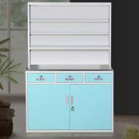 China Stainless Steel Medicine Display Cabinet H1800xW850xD500mm with Swing Door for Hospital Use for sale