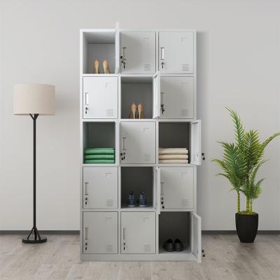 China 15 Door Steel Medicine Display Cabinet H1800mm Cold Rolled Steel Storage Chest for Bedroom Office for sale