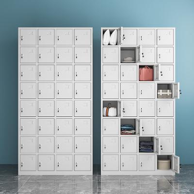 China 32 Door Cold Rolled Steel Medicine Display Cabinet H1800xW950xD350mm Epoxy Coating Hospital for sale