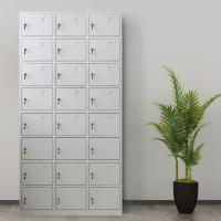China Knock Down 24 Doors Medicine Display Cabinet Electrostatic Coating for sale