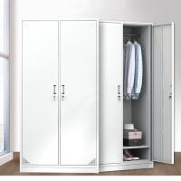 China Knock Down Steel Double Door Locker Clothes Storage Rust Resistance for sale