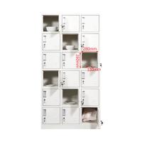 China Scratch Resistant 18 Door Locker Cold Rolled Steel Student Closet for sale