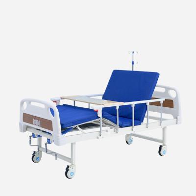 China Manual Multifunctional Hospital Patient Bed 2000x900mm with Stool Hole 220kg Capacity for sale
