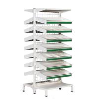 China Double Sided Pharmacy Medicine Display Cabinet Clinic Multi Layer for sale