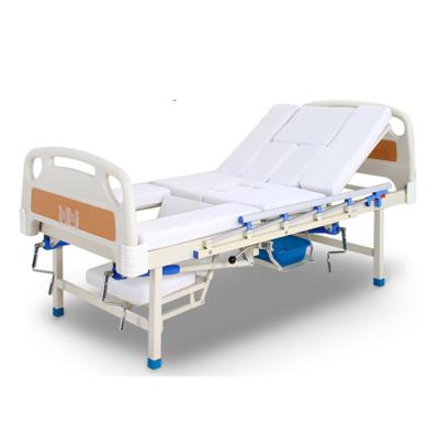 China Manual Hospital Bed 2000x900mm Multi-Functional Nursing Bed with Back Lift Leg Lift for Home for sale