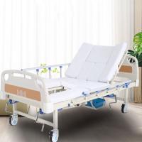 China Manual Hospital Bed 2000x900mm Multi-Functional Nursing Bed with Back Lift Leg Lift for Home for sale