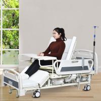 China Foldable Guardrail Hospital Patient Bed with 0-80 Back Rest and 200kg Load Capacity for sale