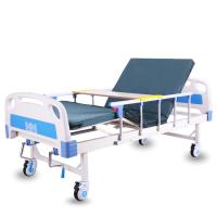 China Double Crank Manual Hospital Bed 2000x900mm Home Nursing Bed with 220kg Load Capacity for sale