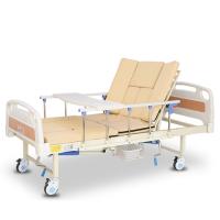 China Manual Hospital Nursing Bed 2000x900mm with Back Raising and Leg Lift Functions for Home Care for sale