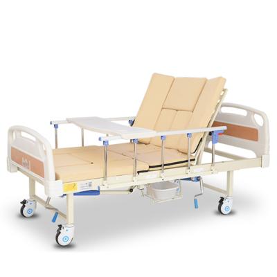China Manual Hospital Nursing Bed 2000x900mm with Back Raising and Leg Lift Functions for Home Care for sale