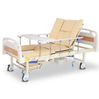 China Manual Hospital Nursing Bed 2000x900mm with Back Raising and Leg Lift Functions for Home Care for sale