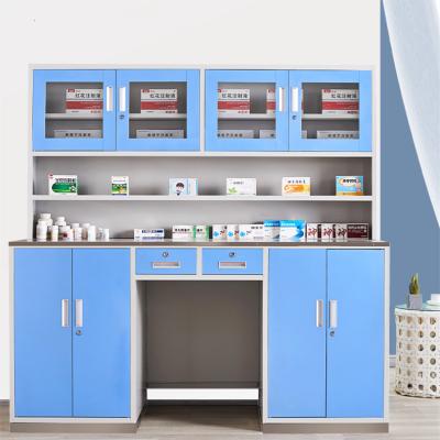 China Cold Rolled Steel Medicine Display Cabinet H1800 W1800 D600mm Electrostatic Spraying Customized for sale