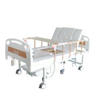 China Multi-Functional Manual Nursing Bed Wheelchair Bed 2170x1060x550mm 220kg Load Capacity Hospital Patient for sale