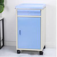 China Medical Bedside Table H760xW480xD460mm Hospital Steel Locker with Towel Rack Durable ABS for sale