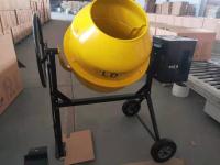 China Two Wheels Electric Mini Concrete Mixer 250L With Cast Iron Ring Gear for sale
