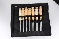 China 60CrV Wood Turning Chisel Set 6-38mm Hardness 60-63 HRC Woodworking Lathe Tools for sale