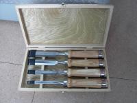 China 60CrV Wood Turning Chisel Set 6-38mm Hardness 60-63 HRC Woodworking Lathe Tools for sale