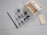 China 5 Inch 4 Jaw Umbrella Gear Wood Lathe Chuck Set with 3mm Wrench and Accessories for sale