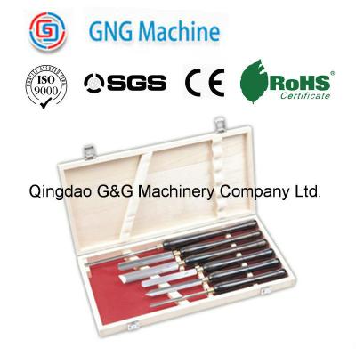 China 6 Piece 170mm HSS Wood Lathe Turning Tool Set with Ash Handles 60-63 HRC for sale