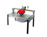 China 3HP Stone Cutting Machine 800mm Sliding Rail Flat Table for Diagonal Cuts 300mm Blade for sale