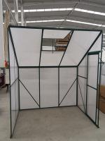 China Wall Mounted Greenhouse 6x4ft Aluminum Frame PC Board Easy Assembly Hobby House for sale