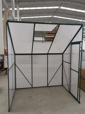 China Wall Mounted Greenhouse 6x4ft Aluminum Frame PC Board Easy Assembly Hobby House for sale