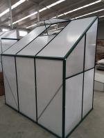 China Wall Mounted Greenhouse 6x4ft Aluminum Frame PC Board Easy Assembly Hobby House for sale