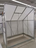 China Wall Mounted Greenhouse 6x4ft Aluminum Frame PC Board Easy Assembly Hobby House for sale