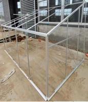 China Wall Mounted Greenhouse 6x4ft Aluminum Frame PC Board Easy Assembly Hobby House for sale