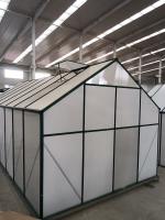 China Spire Garden Aluminum Frame Greenhouse 4x6ft to 16x8ft with 5cm Foundation and 4mm PC Board for sale
