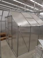 China Spire Garden Aluminum Frame Greenhouse 4x6ft to 16x8ft with 5cm Foundation and 4mm PC Board for sale