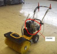 China Gasoline Snow Sweeper 6.5HP 22in Working Width Multifunctional Garden Machine for sale