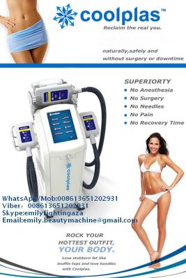 China Coolplas cryolipolysis slimming stubborn fat removal for sale