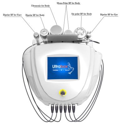 China sculpting body fat ultrasonic liposuction Cavitation RF Bslimming machines beauty ultrasonic slimming massager for sale
