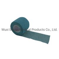 China self stick stretchy bandage tape elastic Blue Hand Wrapping Protection adhesive for sale