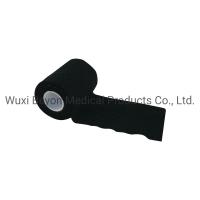 China Elastic Adhesive Tape Tear Black Weightlifting Bandage for sale