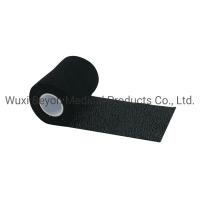 China Elastic Adhesive Tape Tear Black Weightlifting Bandage for sale