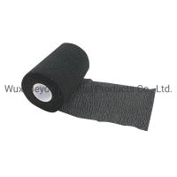 China Elastic Adhesive Tape Tear Black Weightlifting Bandage for sale